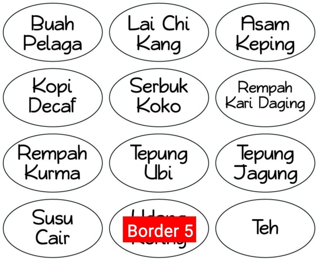 Sticker Dapur / Sticker Rempah Archives - Sticker Cool - Tempah Sticker ...