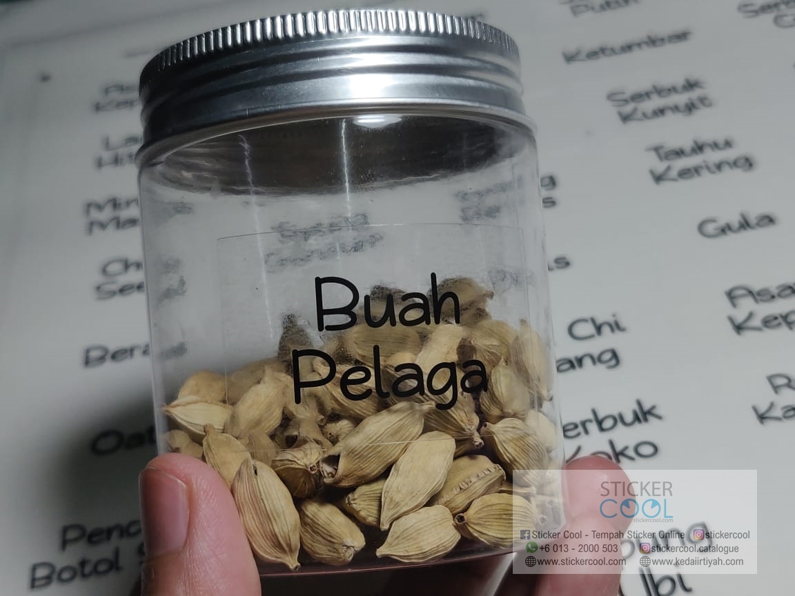 Sticker Dapur / Sticker Rempah - Sticker Cool - Tempah Sticker Online